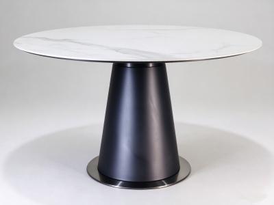 China Modern High-End Dining Table with Marble Top Chair Metal Base Home Furniture High-End Design for Dining for sale