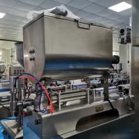 China GF-1000 Semi Automatic Pneumatic Filling Machine Sauce Mixing And Filling Machine for sale