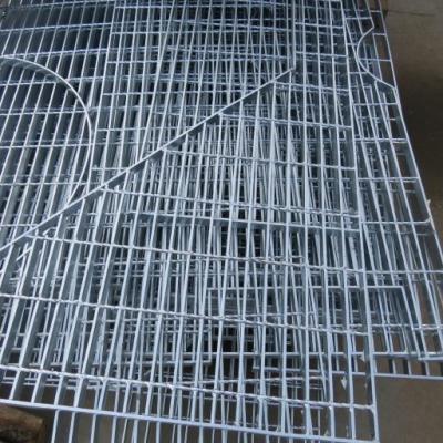 China Antiskid Serrated Steel Metal Grating Bearing Bar Pitch 30mm Hot Dip Galvanized for sale