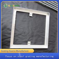 China Hot Dip Galvanized Steel Grating Manhole Cover Q235 20x6mm Flat Steel Heavy Duty Trench Cover for sale