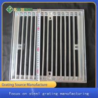 China Hot Dip Galvanized Steel Grating Manhole Cover Q235 20x6mm Flat Steel Heavy Duty Trench Cover for sale