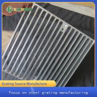 China Hot Dip Galvanized Steel Grating Manhole Cover Q235 20x6mm Flat Steel Heavy Duty Trench Cover for sale