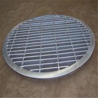 China Hot Galvanized Steel Grating Cover Plate Well Cover Grate 325/30/100 Q235 for sale