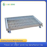 China Anti Theft MS Driveway Drain Grate Steel Grating 600x600mm Hot Dip Galvanized for sale