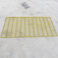 China Alkali Resistant Plastic Steel Grating Panels for Pigeon Cage Floor Fencing Yellow Green for sale