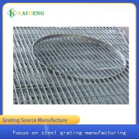 China Hot Dip Galvanized Special Shape Steel Grating Custom Carbon Steel Flooring 25x5mm for sale