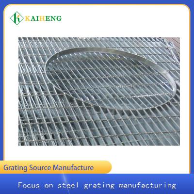 China Hot Dip Galvanized Special Shape Steel Grating Custom Carbon Steel Flooring 25x5mm for sale