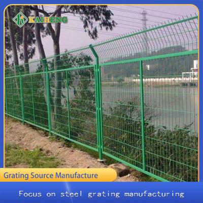 China Corrosion Resistant Steel Green Wire Mesh Fencing Guardrail 1800mm x 2000mm for sale