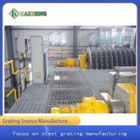 China Q235 Hot Dip Galvanized Steel Grating Platform for Power Plant 50mm Cross Bar Spacing for sale