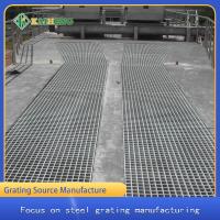 China Q235 Hot Dip Galvanized Steel Grating Platform for Power Plant 50mm Cross Bar Spacing for sale