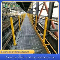 China Q235 Hot Dip Galvanized Steel Grating Platform for Power Plant 50mm Cross Bar Spacing for sale
