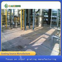 China Q235 Hot Dip Galvanized Steel Grating Platform for Power Plant 50mm Cross Bar Spacing for sale
