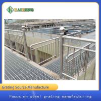 China Welded Steel Grating Floor Plate Galvanized Anti Skid 25x5mm for Water Plant for sale