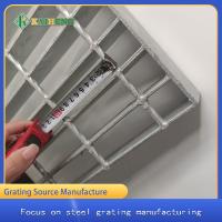 China Antiskid Silver White Galvanised Metal Grid bar grating For Refinery for sale
