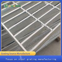 China Welded Steel Grating Floor Plate Galvanized Anti Skid 25x5mm for Water Plant for sale