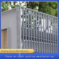 China Steel Grating Fence 25mmx3mm Flat Bar 90mm Spacing for Road Railway Outdoor Use for sale