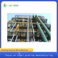 China Hot Dip Galvanized Steel Grating Platform Plate 50mm Cross Bar Spacing for High Altitude Industrial Use for sale