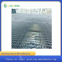 China Hot Dip Galvanized Steel Grating Platform Plate 50mm Cross Bar Spacing for High Altitude Industrial Use for sale