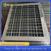China Hot Dip Galvanized Steel Grating Cover Plate 12x12 for Water Collecting Well Drain Grate for sale