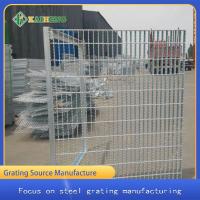 China Corrosion Resistant Welded Steel Grating Fence Q235 Hot Dip Galvanized 25x3mm for sale