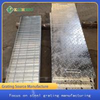 China Hot Dip Galvanized Steel Grating Cover Plate Drain Grate Q235 Carbon Steel 25mm for sale