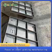 China Hot Dip Galvanized Steel Grating Cover Plate Drain Grate Q235 Carbon Steel 25mm for sale