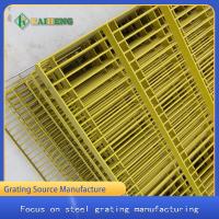 China Plastic Dipping Yellow Metal Grill Grate Carbon Steel Grating 1.0m x 2.0m for Chicken House Fencing for sale