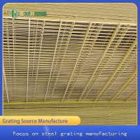 China Plastic Dipping Yellow Metal Grill Grate Carbon Steel Grating 1.0m x 2.0m for Chicken House Fencing for sale