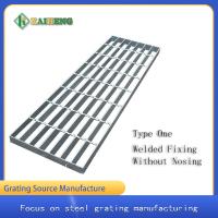 China Welded Steel Grate Stair Treads 30mm Bearing Bars Pitch for Industrial Ladder Steps for sale
