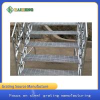 China Welded Steel Grate Stair Treads 30mm Bearing Bars Pitch for Industrial Ladder Steps for sale