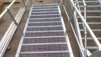 China T3 Steel Grate Stair Treads Hot Dip Galvanized Grating Steps for sale