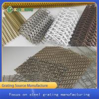 China Decorative Partition Diamond Aluminum Curtain Wall Mesh for sale