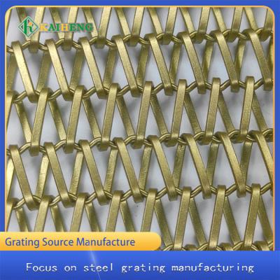 China Decorative Partition Diamond Aluminum Curtain Wall Mesh for sale