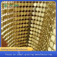 China Gold Silver Decorative Wire Mesh Metal Aluminum Chain Curtain for sale