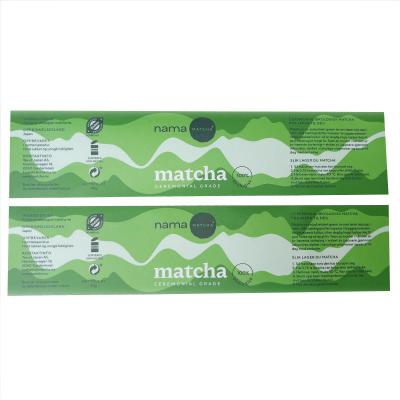 China Logo Custom Bottle Label Waterproof Adhesive Sticker Food Packaging for sale