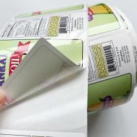 China CMYK Printing Vinyl Stickers Food Bottle Packaging Roll Adhesive Customized Printer Label for sale