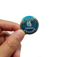China Holographic Tamper Seal Stickers Label Rainbow Effect Customized Logo for sale