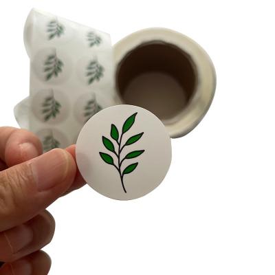 China Waterproof Round Label Stickers Custom Image Text Printing Private Adhesive Label for sale