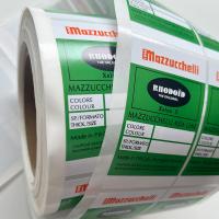 China Custom Coated Paper Adhesive Sticker 3 Color Printing Attractive Labels 100 Rolls MOQ for sale