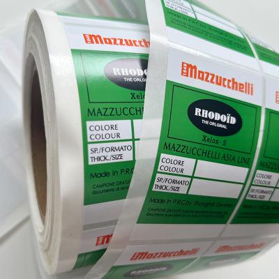 China Custom Coated Paper Adhesive Sticker 3 Color Printing Attractive Labels 100 Rolls MOQ for sale