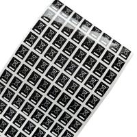 China Custom Waterproof Hologram Sticker Label Coated Paper Durable 100 Rolls MOQ for sale