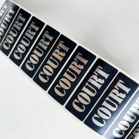 China Custom Logo Adhesive Sticker Roll Waterproof Vinyl Label 100 Rolls MOQ for sale