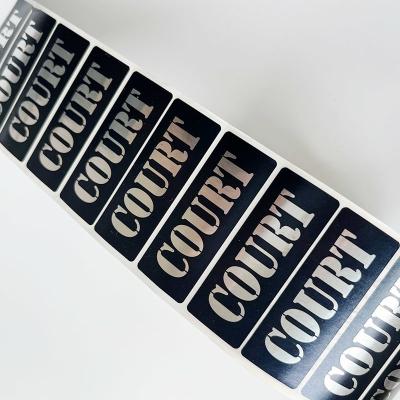 China Custom Logo Adhesive Sticker Roll Waterproof Vinyl Label 100 Rolls MOQ for sale
