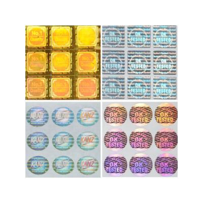 China Custom 3D Security Hologram Stickers Self Adhesive Tamper Proof Labels 100pcs MOQ for sale