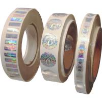 China Custom Self Adhesive Hologram Stickers Waterproof Security Labels 100pcs MOQ for sale