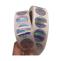 China Custom Waterproof 2D 3D Hologram Round Sticker Roll Security Labels 1cm for sale