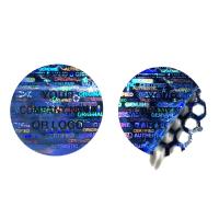 China Custom 3D Dynamic Hologram Security Stickers Anti Counterfeit Tamper Proof 2x3cm for sale