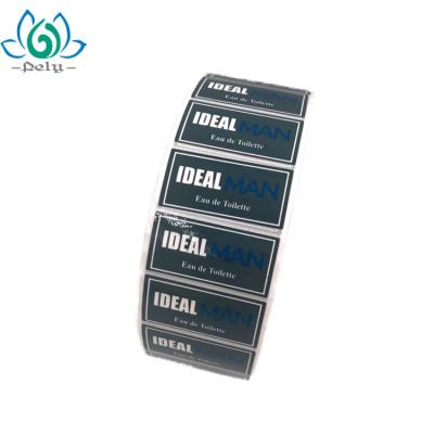 China 3x5cm Waterproof PP Perfume Bottle Stickers Custom CMYK Printing OEM for sale