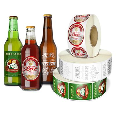 China Waterproof Vinyl Matt Paper Wine Labels Private Label Custom Printing 18 Years Experience for sale