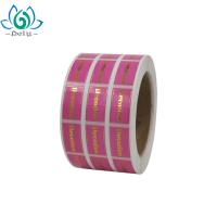 China Custom Printed Self Adhesive Gold Silver Hot Stamp Foil Paper Label 100 Roll MOQ for sale